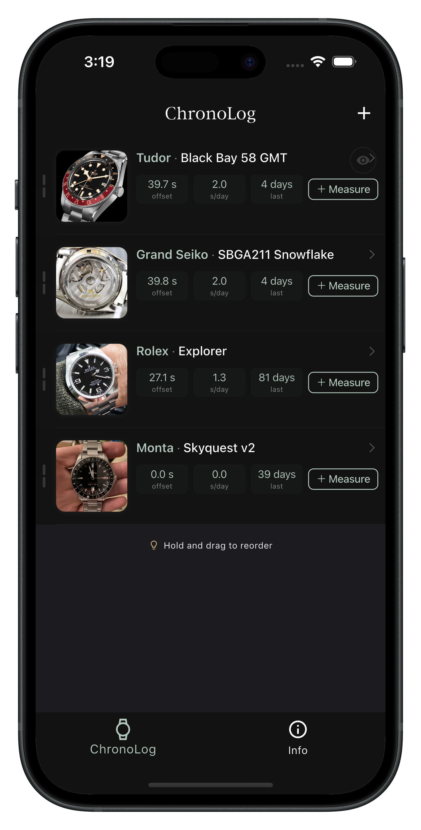 ChronoLog - Watch Performance & Accuracy Tracker